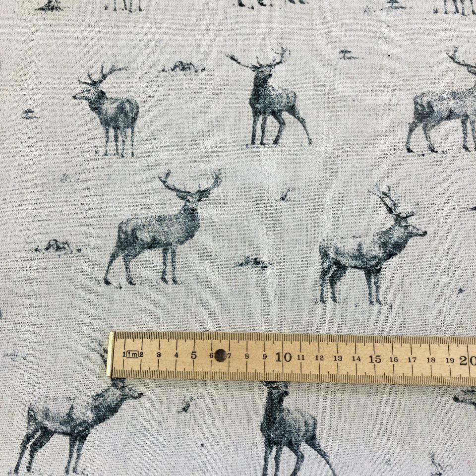 Stag Linen fabric - Bunyip Craft